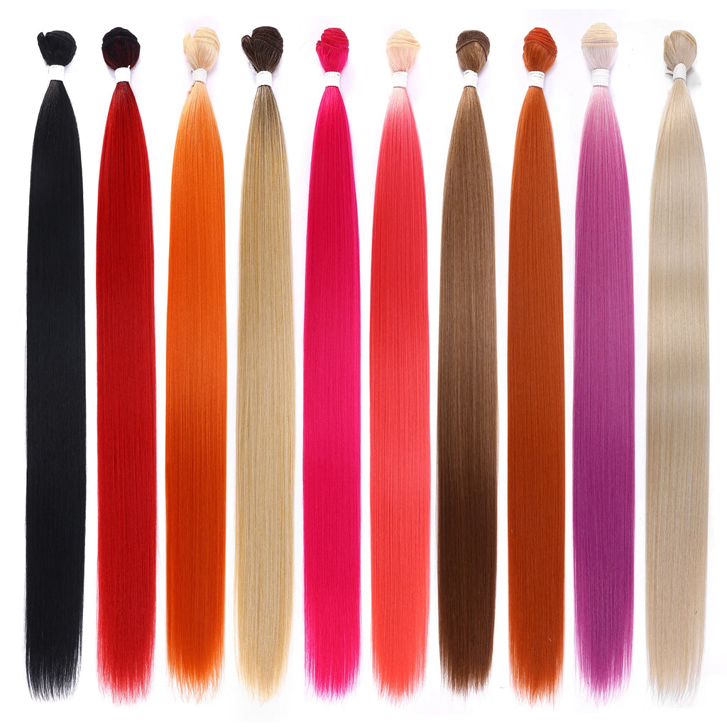30" Colorful Straight Hair Bundles – Arkmis